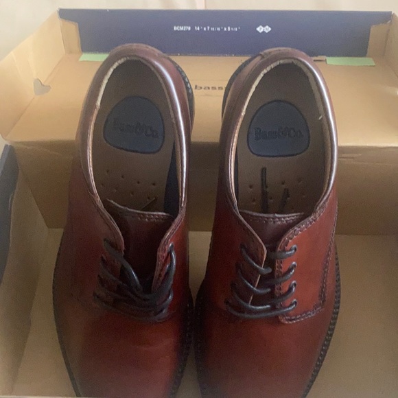 bill blass | Shoes | Mens Bass Co Brown Oxford Dress Shoes Size | Poshmark